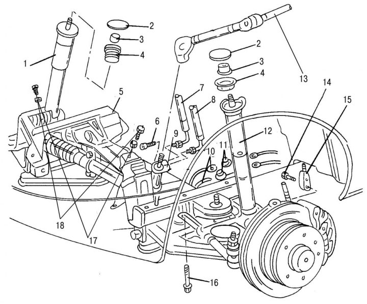 Installing the front axle (Mercedes-Benz Sprinter 1995-2000, diesel ...