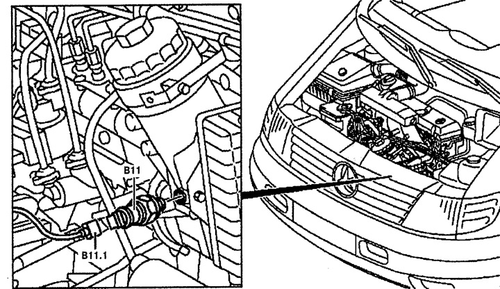 Oil pressure sensor (Mercedes-Benz Vito 1 1996-2003: Diesel engines 2.3 ...