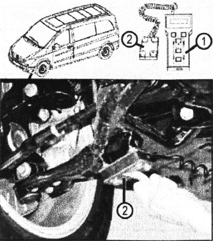 General information on checking wheel alignment angles (Mercedes-Benz Vito 2 2003-2014, diesel ...