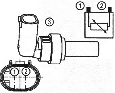 Coolant temperature sensor (B11/4) (Mercedes-Benz Vito 2 2003-2014 ...