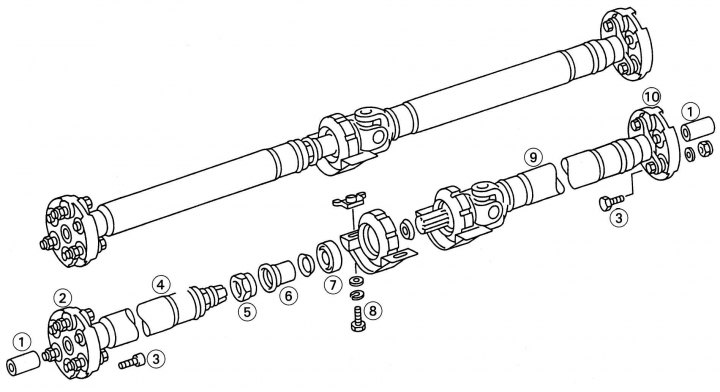 Repair of drive shafts and differential of cars Mercedes-Benz E-Class ...