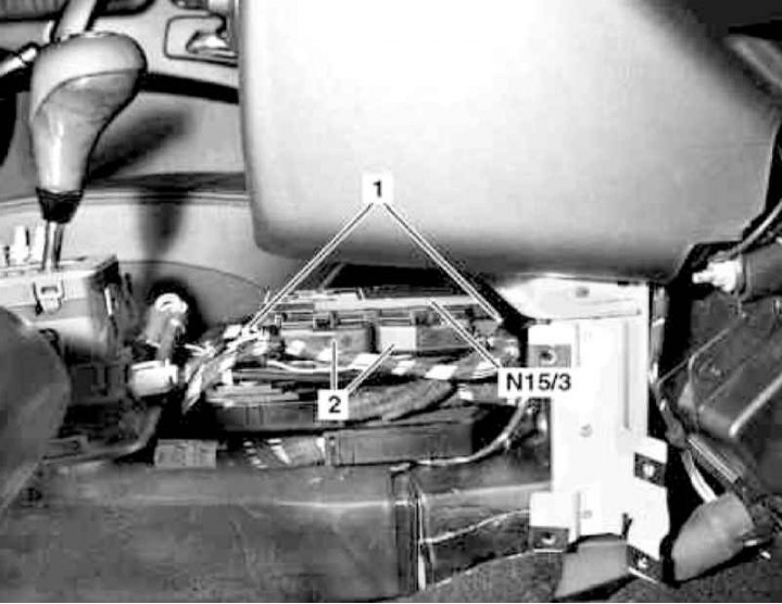 Removal and installation the electronic transmission control module ...