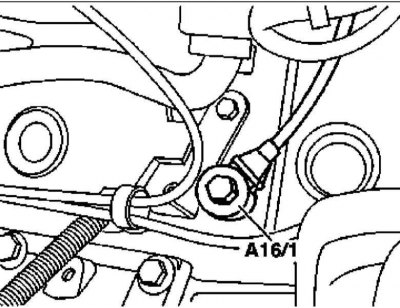 Removal and installation knock sensors (KS) — petrol engines (Mercedes ...