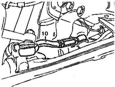 Removal and installation the transverse steering rod (Mercedes-Benz ...